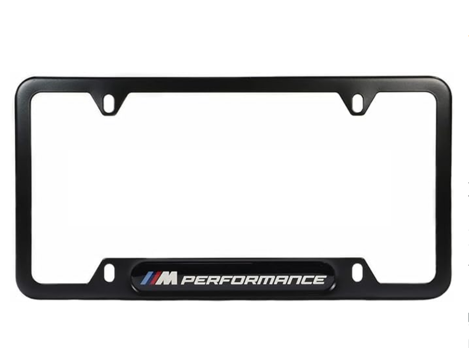 Genuine BMW License Plate Frame - Black M Performance – Bimmerzone